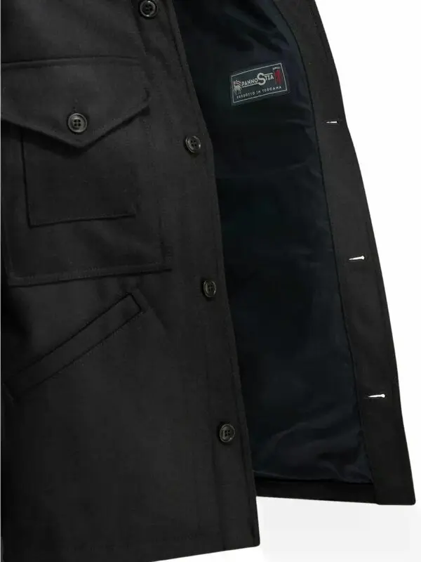 CECCARELLI Wool Pocket-detail Overshirt