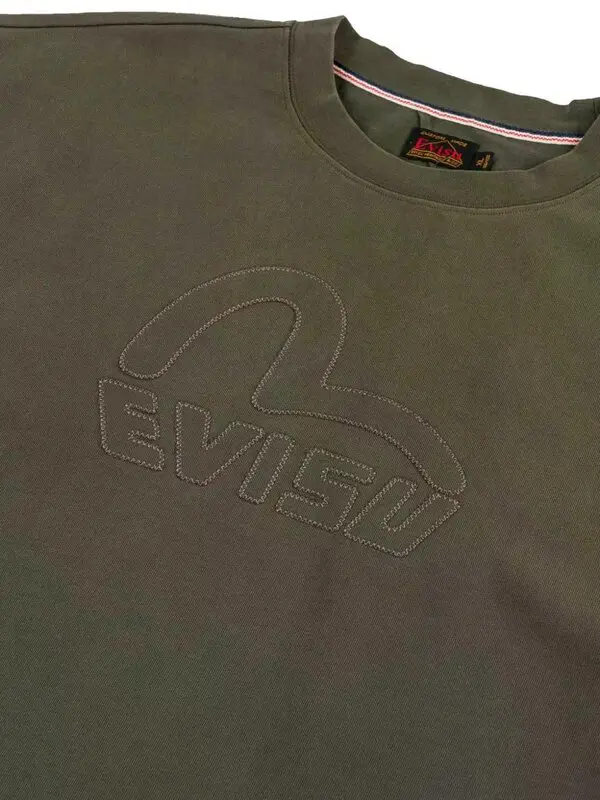 EVISU Seagull Tonal-appliqué T-shirt