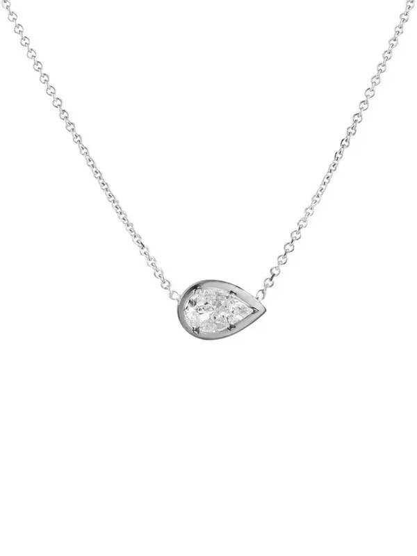 SYLVA & CIE Diamond Pear Mosaic Necklace - Silver