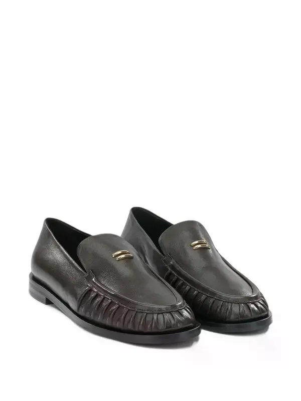 HALMANERA Gathered-detail Loafers