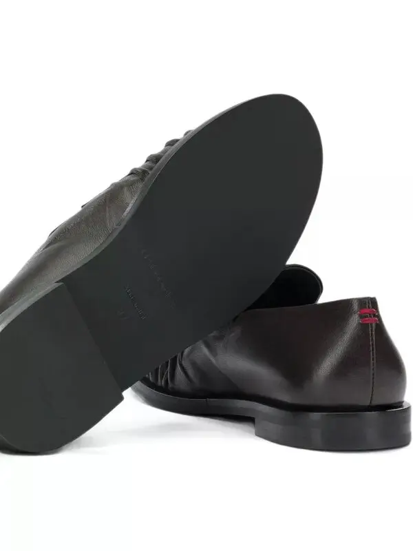 HALMANERA Gathered-detail Loafers