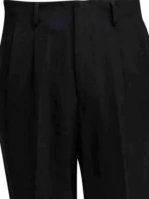 A.PRESSE Pleated Turned-up Trousers