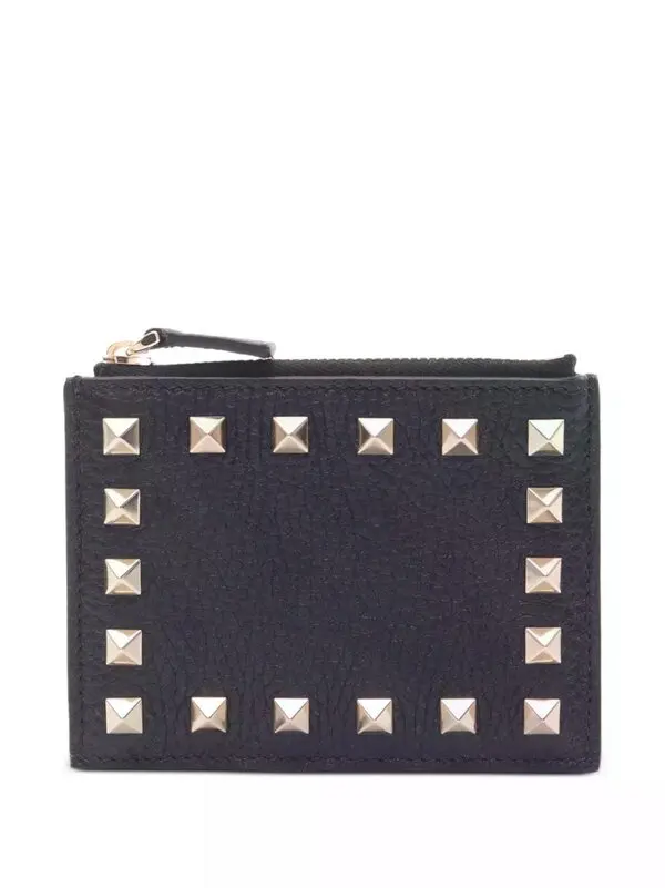 Valentino Garavani 2020s Rockstud Card Case - Black