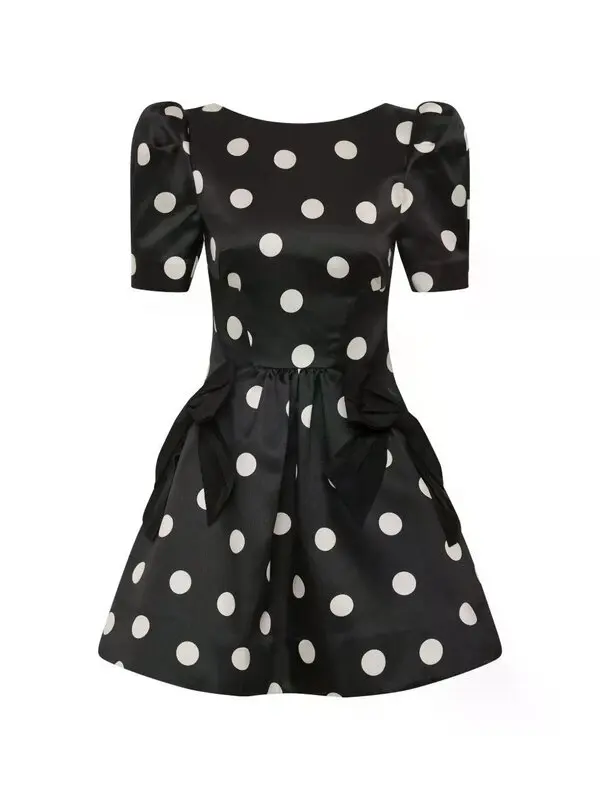 Rebecca Vallance Bacio Short-sleeve Mini Dress - Black
