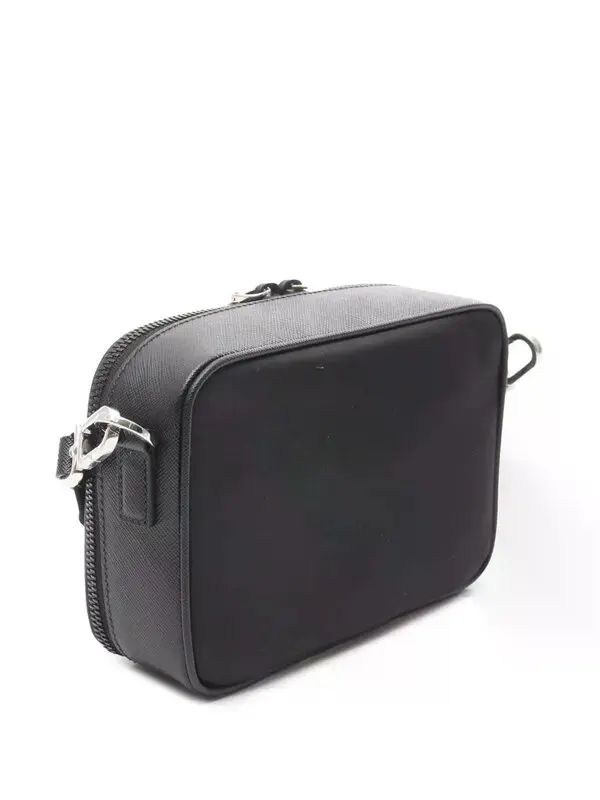 Prada 2013-2026 Medium Saffiano Trimmed Re Nylon Brique Satchel