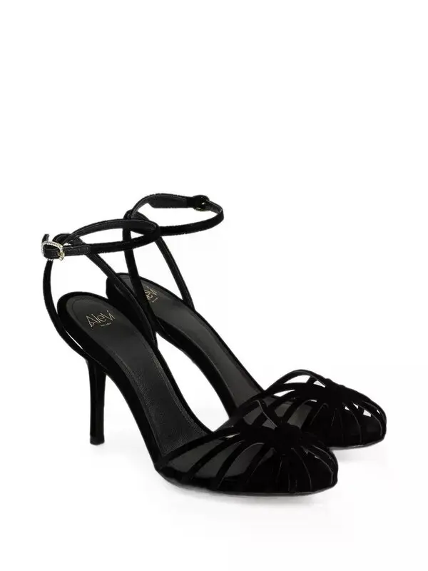 ALEVI MILANO Blake Cage-strap Stiletto Sandals - Black
