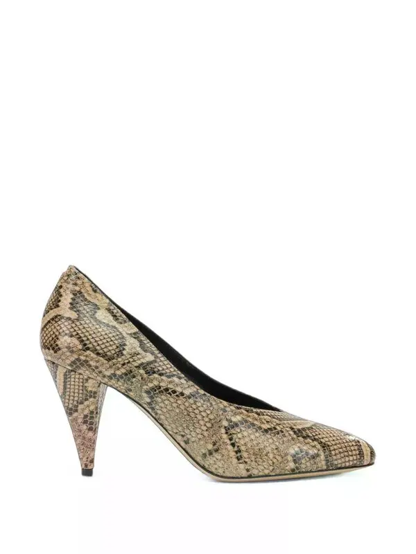 Casadei Snake-effect Pumps - Neutrals