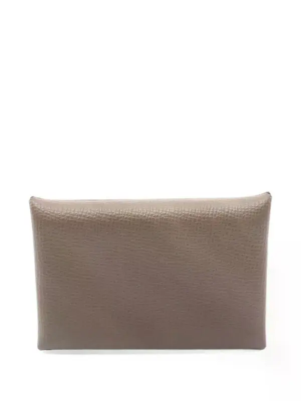 Hermès Calvi Duo Coin Purse - Neutrals