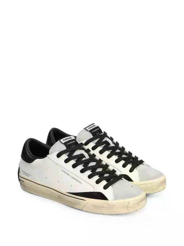 CRIME LONDON Distressed 2.0 Leather Sneakers