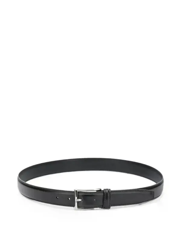 Anderson's Buckle-fastening Leather Belt - Black