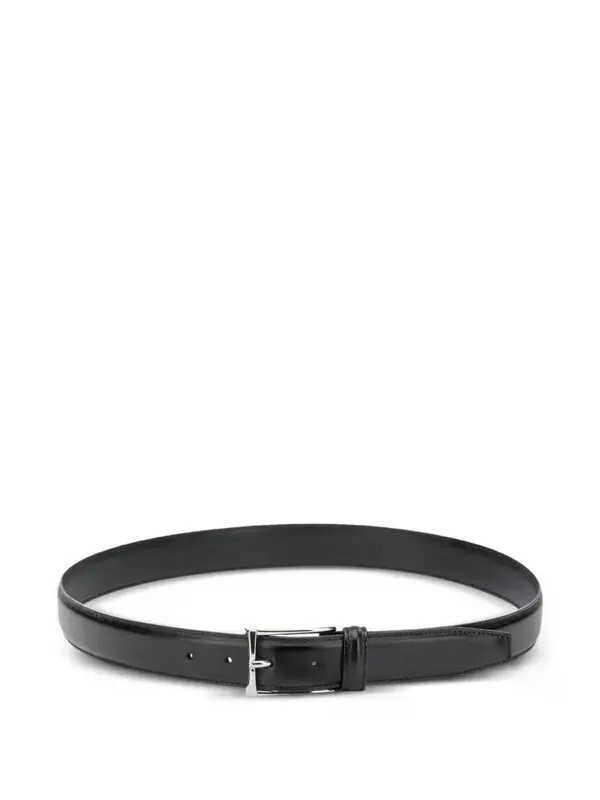 Anderson's Buckle-fastening Leather Belt - Black