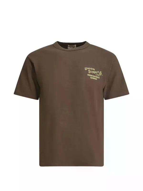 SUN SURF Logo-print Cotton T-shirt