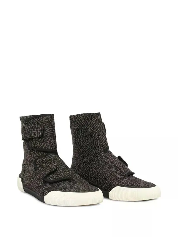 LANVIN Touch-strap High-top Sneakers