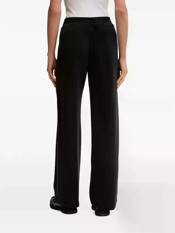 Guess Logo-plaque Wide-leg Track Pants
