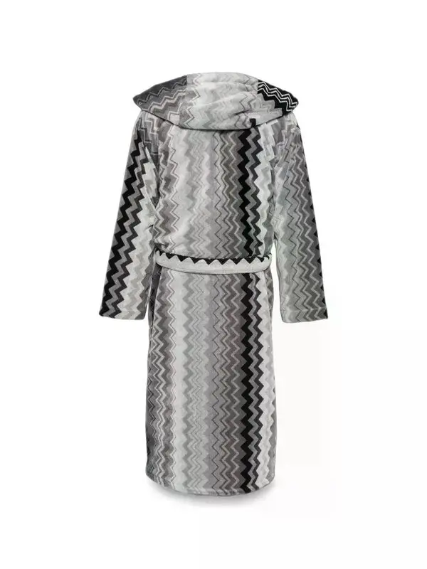 Missoni Chevron-print Hooded Bathrobe