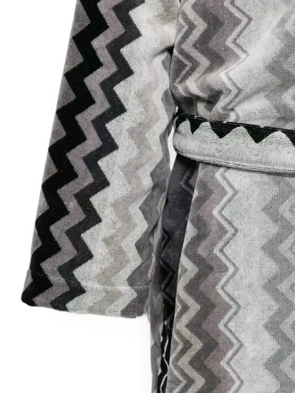 Missoni Chevron-print Hooded Bathrobe