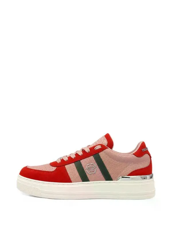 Philipp Plein Leather Low-top Sneakers - Pink