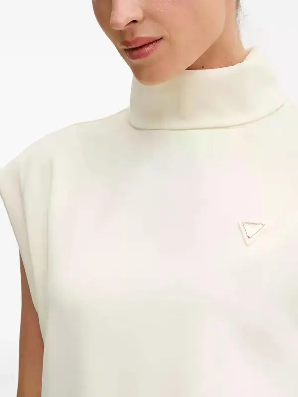 Guess High-neck Logo-plaque Top