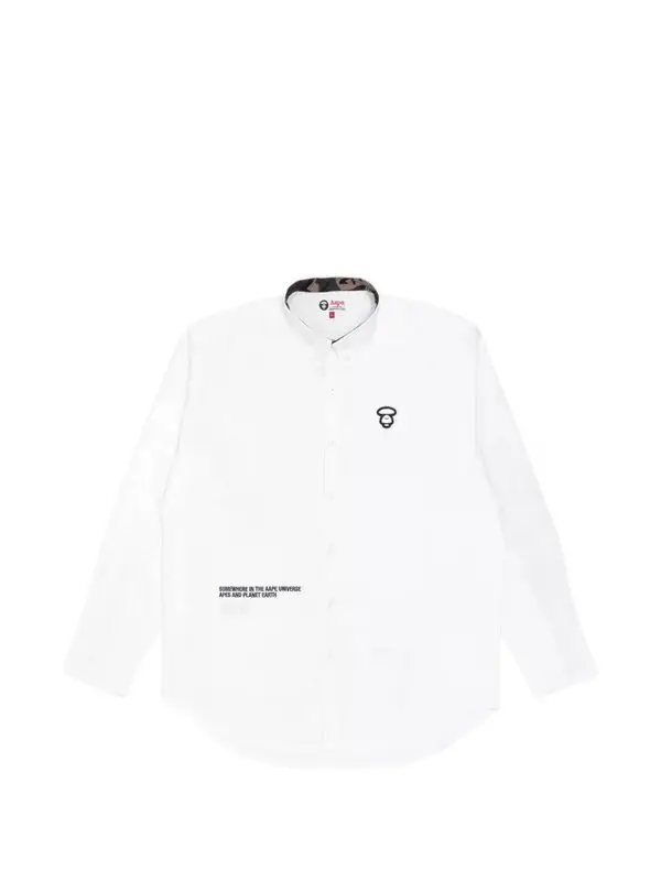AAPE BY *A BATHING APE Logo-patch Button-down Shirt