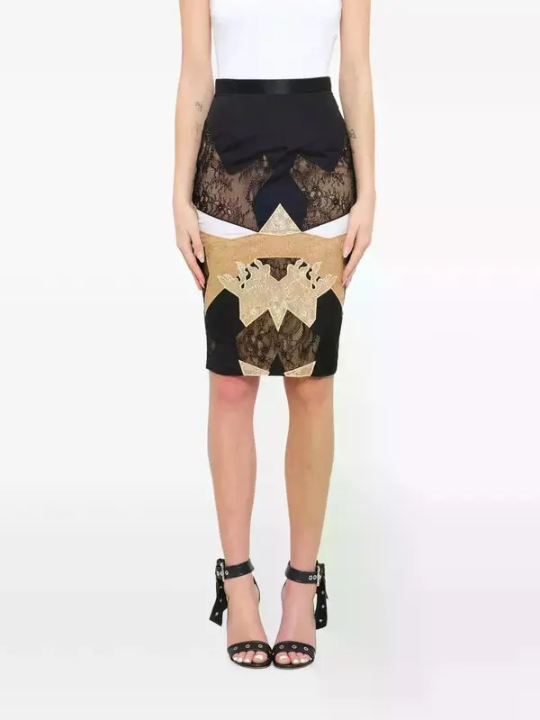 Givenchy Lace-panelled Midi Skirt