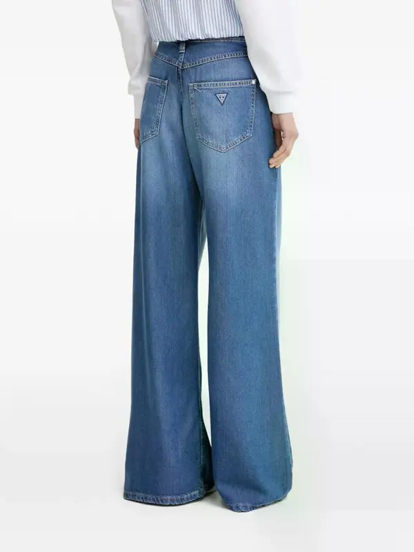 Guess High-rise Bellflower Wide-leg Denim