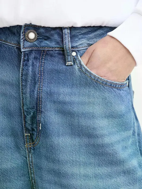 Guess High-rise Bellflower Wide-leg Denim
