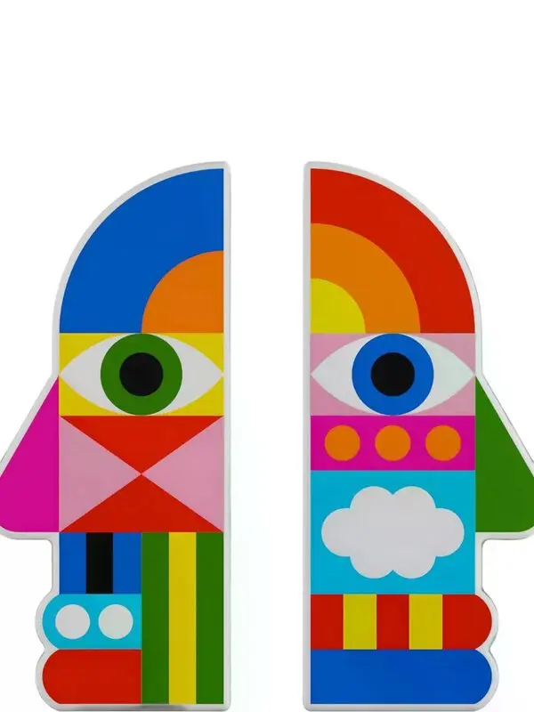 QEEBOO Dreams Geometric-print Bookends