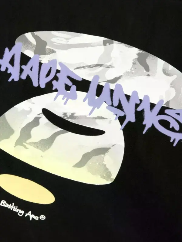 AAPE BY *A BATHING APE Aapeunvs Moonface Graphic-print T-shirt