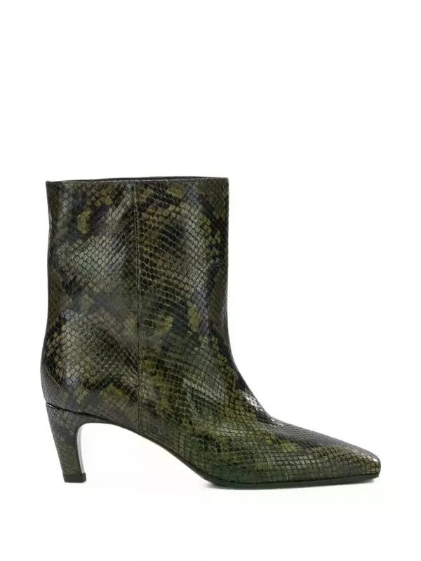 STRATEGIA SHOES Snakeskin-effect Leather Boots