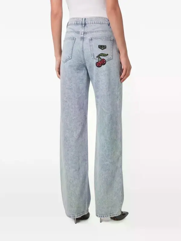 Philipp Plein Skater-fit Jeans Cherrylicious