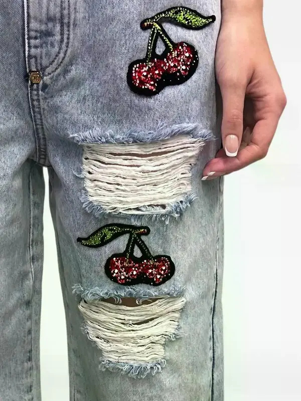 Philipp Plein Skater-fit Jeans Cherrylicious