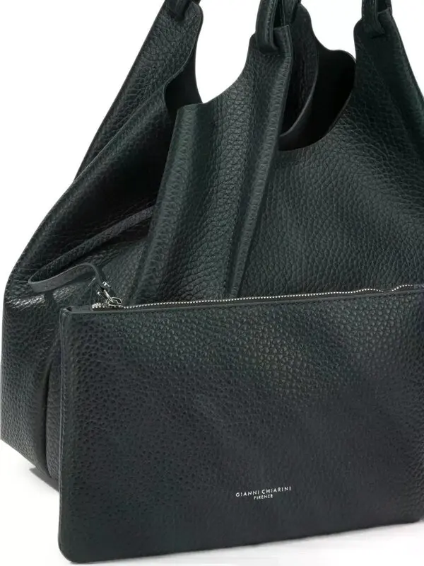 GIANNI CHIARINI Dua Grained Leather Shoulder Bag
