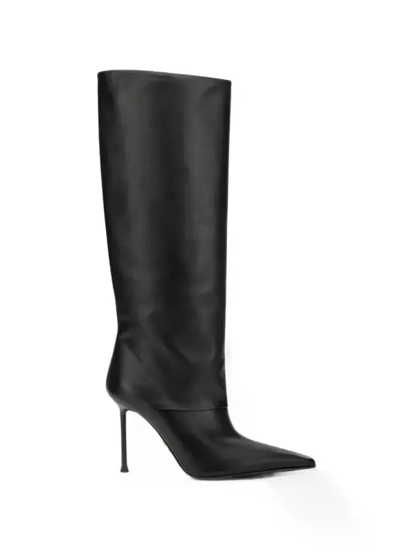 SERGIO LEVANTESI Paprika Pointed-toe Leather Boots
