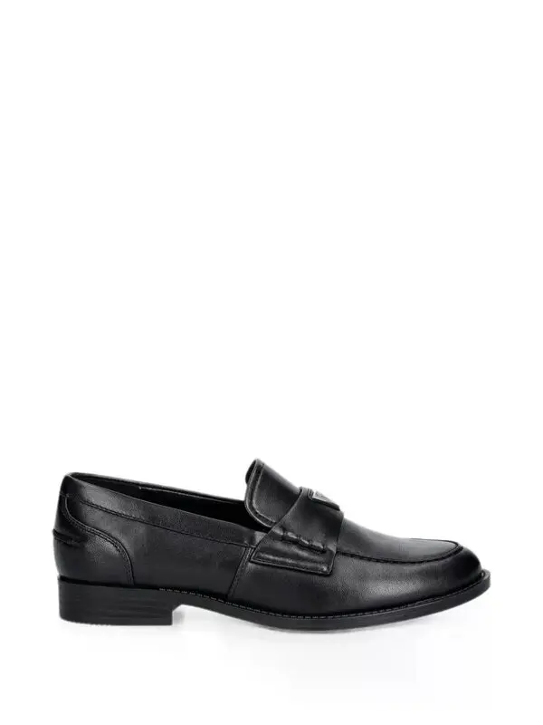 Guess Logo-plaque Penny Loafers - Black