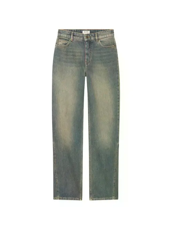 Zadig&Voltaire Cotton High Waist Regular Fit Jeans
