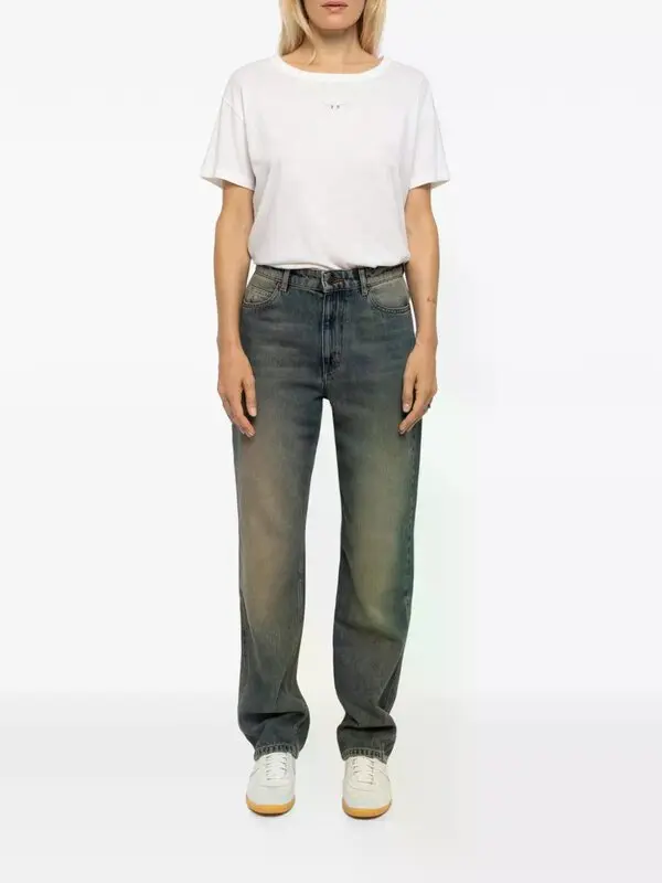 Zadig&Voltaire Cotton High Waist Regular Fit Jeans
