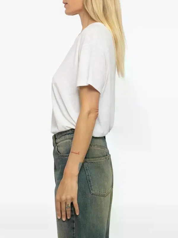 Zadig&Voltaire Cotton High Waist Regular Fit Jeans