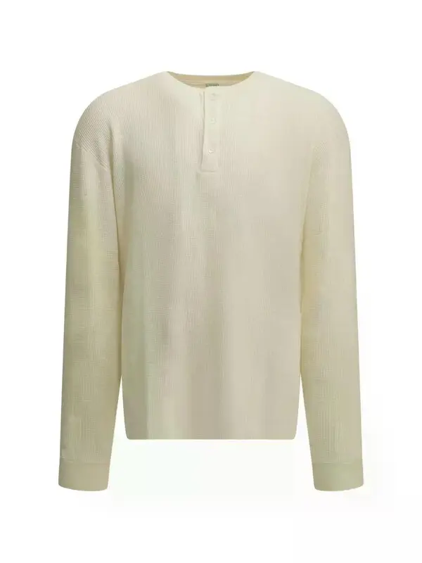 A.PRESSE Waffle-knit T-shirt
