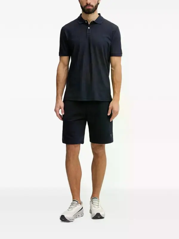 Guess Jacquard-logo Polo Shirt