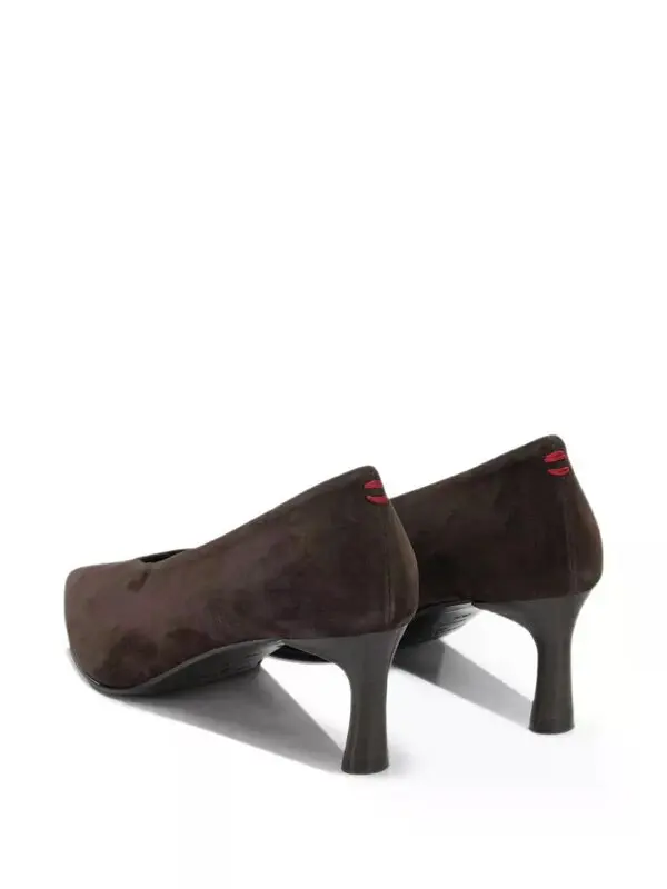 HALMANERA Pointed-toe Suede Pumps