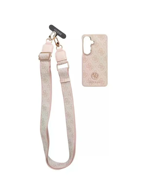 Guess Samsung Galaxy S26 Logo-print Strap Phone Case - Neutrals