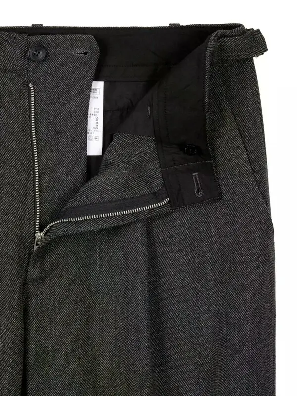 STUDIO TOMBOY Herringbone Pleated Trousers