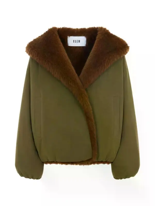 ELEH Faux-fur Trim Hooded Jacket