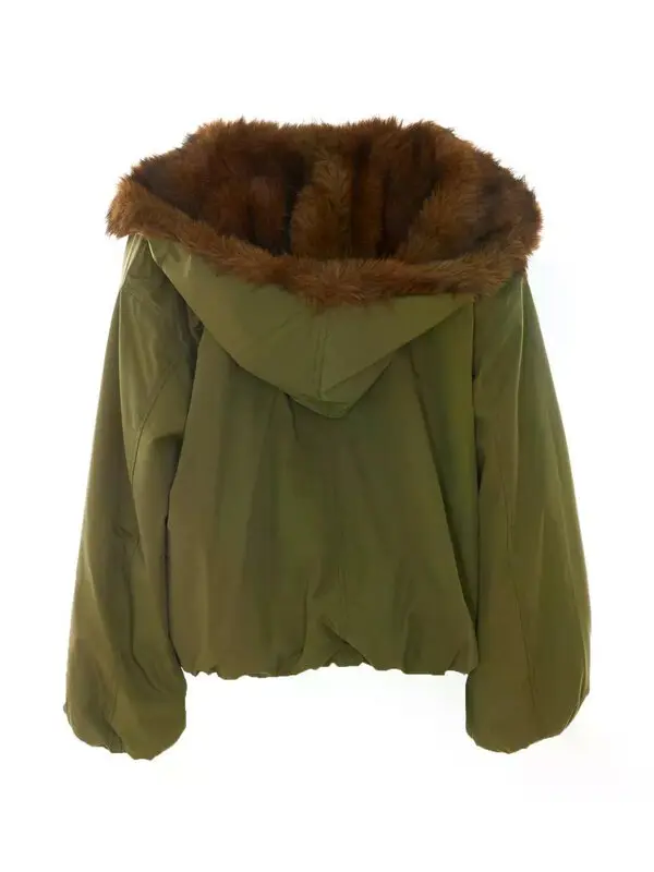 ELEH Faux-fur Trim Hooded Jacket