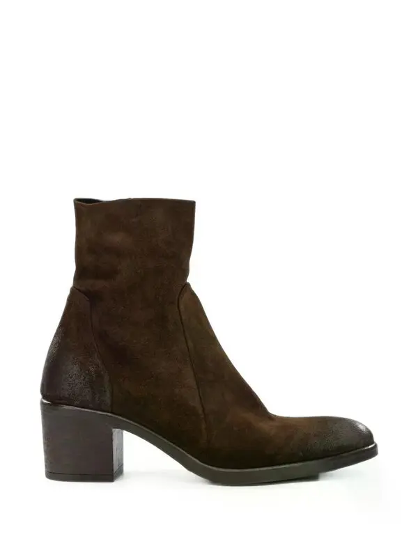 STRATEGIA SHOES Distressed-effect Suede Boots