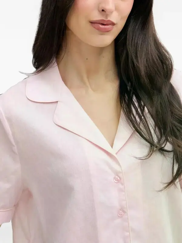 Guess Short-sleeve Button-down Pajama Set