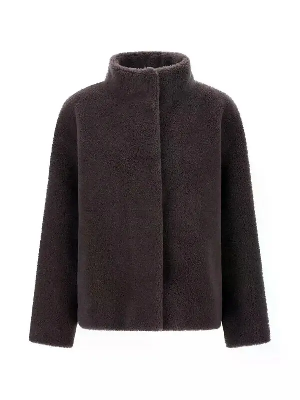 Herno Teddy-effect Faux-fur Jacket - Grey