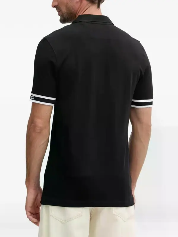 Guess Logo-patch Cotton Polo Shirt
