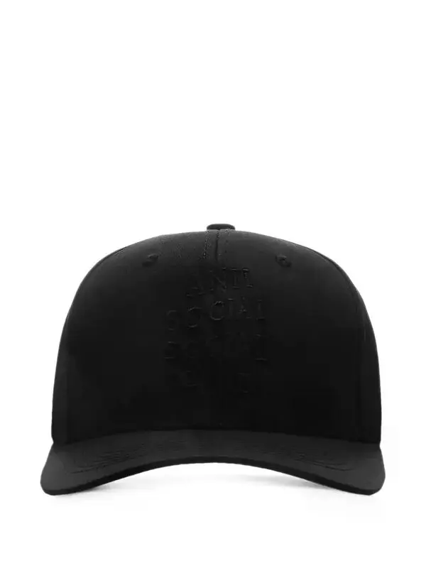 ANTI SOCIAL SOCIAL CLUB Tonal Embroidered Cap - Black
