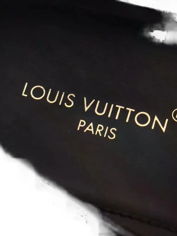 LOUIS VUITTON Stud-embellished Leather Loafers